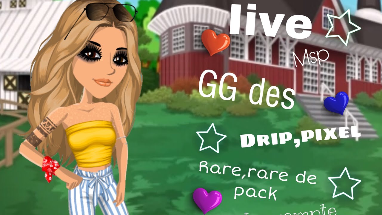 ♥♥ Live MSP vien gg drip et pixel rare rare de pack...♥♥ - YouTube