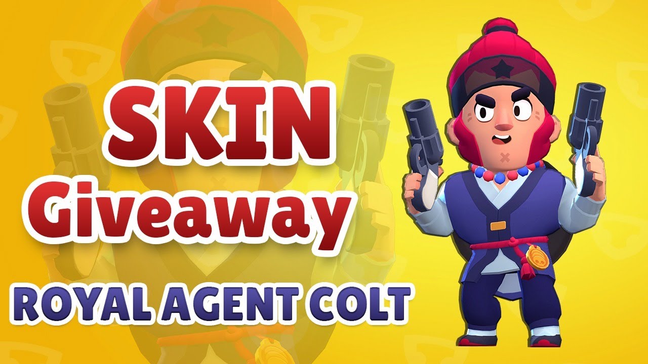 Royal Agent Colt Skin Giveaway | Brawl Stars Gameplay - YouTube