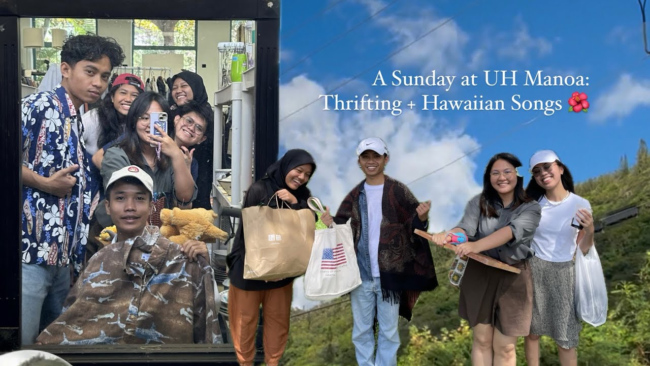 a sunday at university of hawaii, manoa — thrifting, hawaiian songs ...