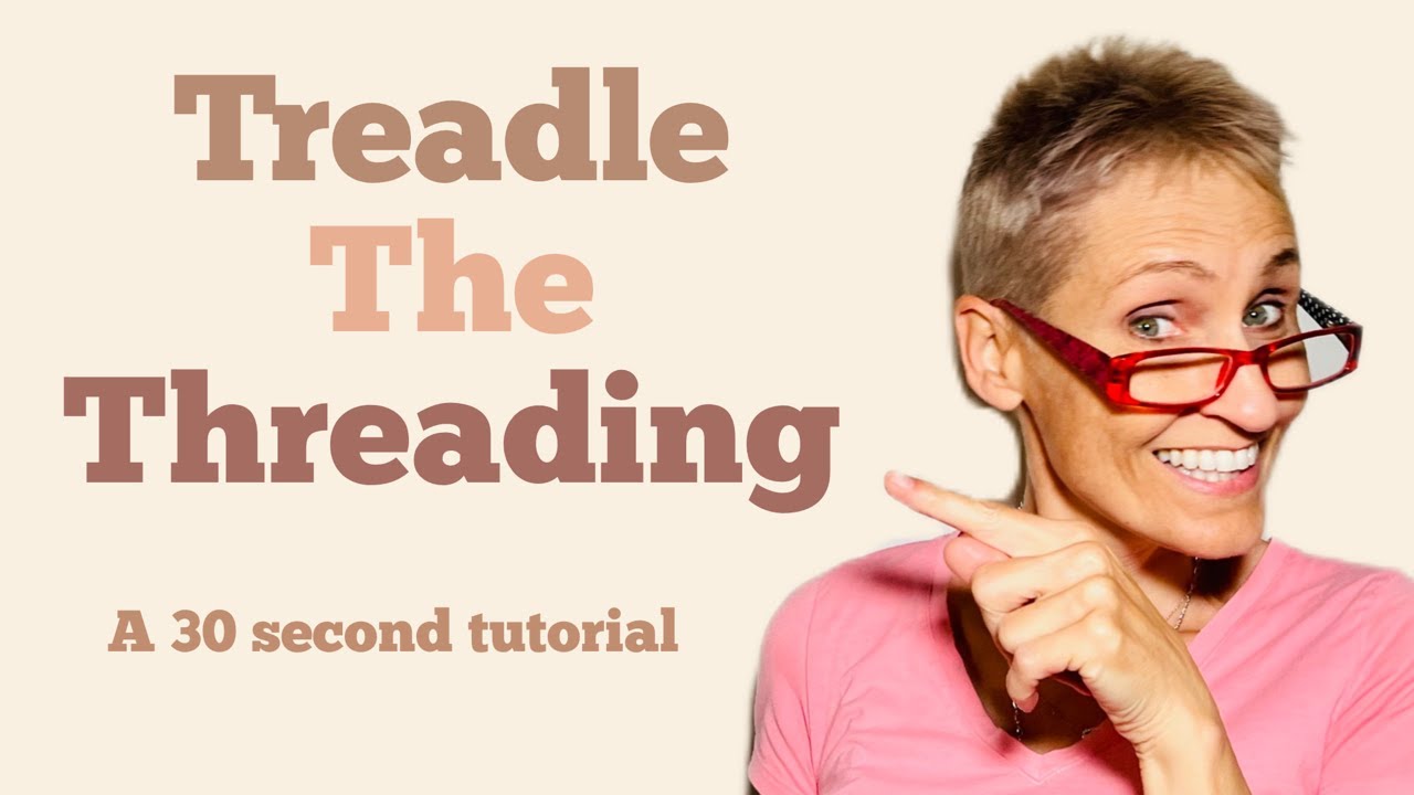 How to treadle the threading - weaving - YouTube