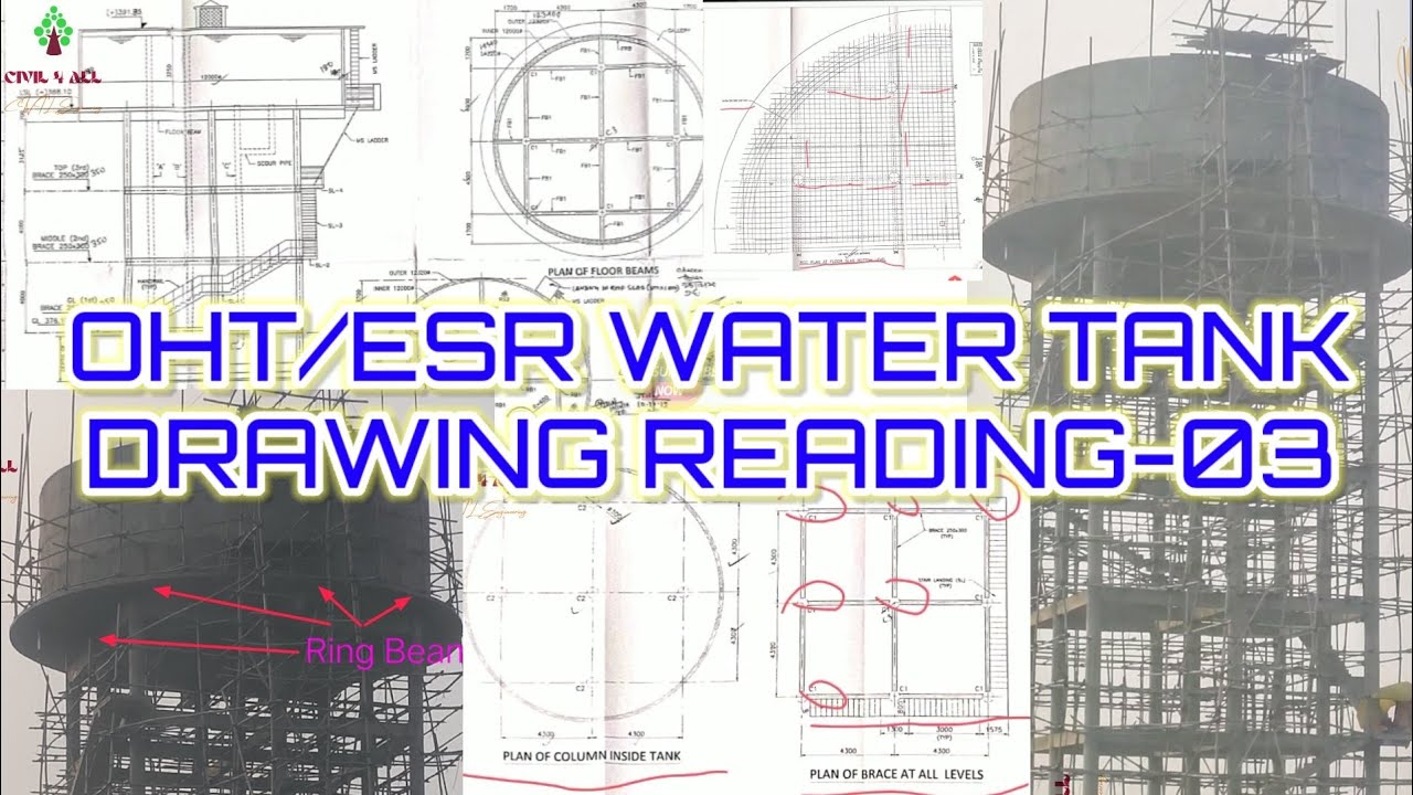 OHTT ESR CIRCULAR WATER TANK DRAWING READINGS 03 CIVIL FOR ALL ohtt-esr-circular-water-tank-drawing-readings-03-civil-for-all