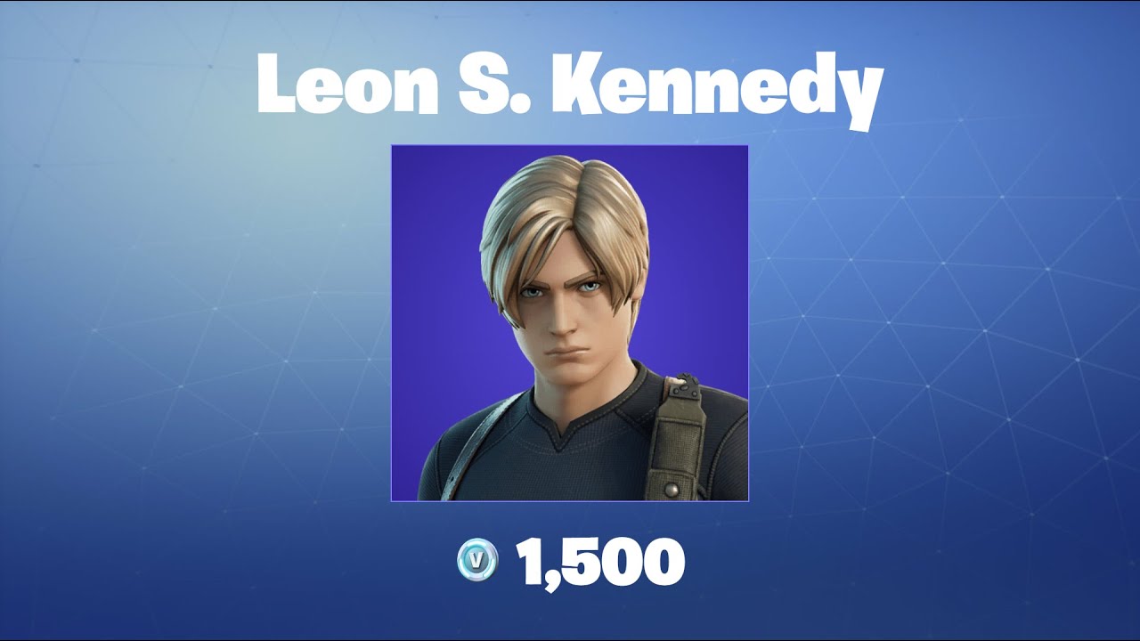 Leon S Kennedy Fortnite Outfitskin Youtube