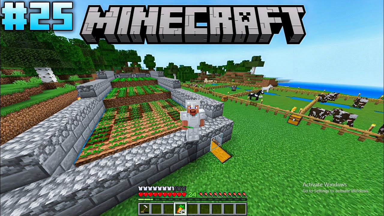 I MADE SECOND CROP FARM 🥕 | MINECRAFT #25 - YouTube