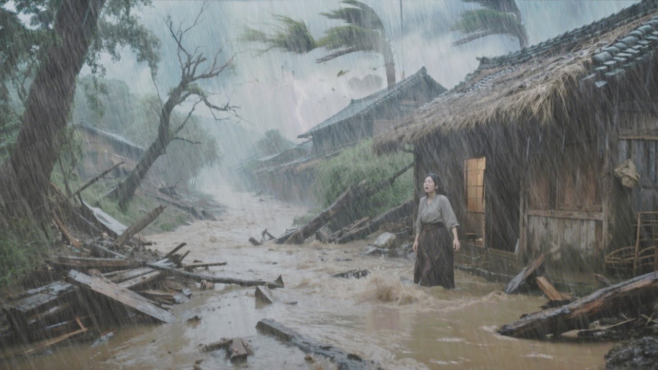 DANGER! NONSTOP RAINSTORM TURNS INTO A FLOOD, DESTROYING ROADS IN AN ...