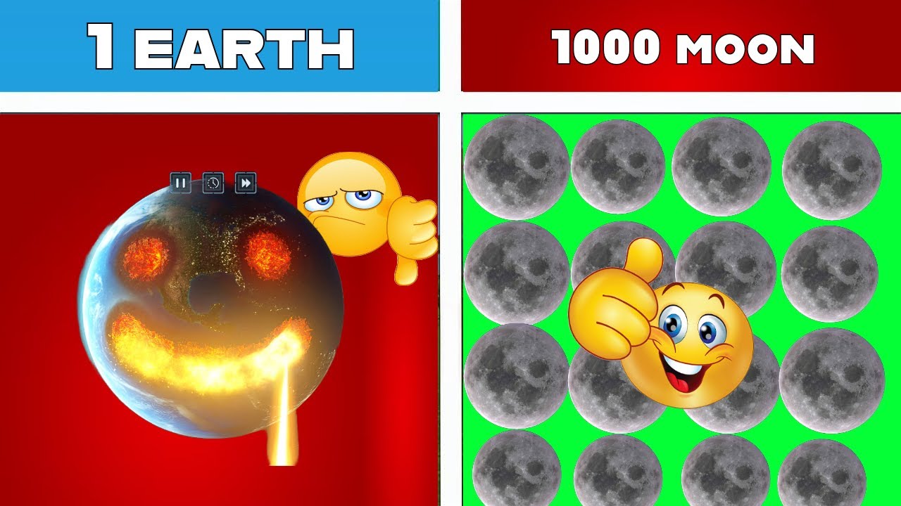 1 EARTH VS 10000 MOON IN SOLAR SMASH GAME 🤯🤯 - YouTube