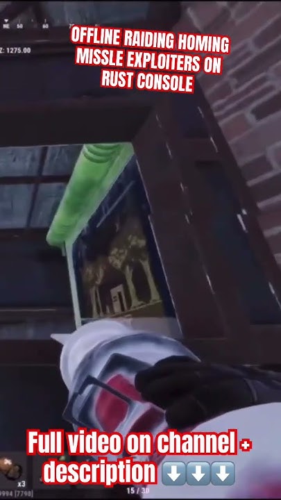 OFFLINE RAIDING EXPLOITERS ON RUST CONSOLE SERIES X|S - YouTube