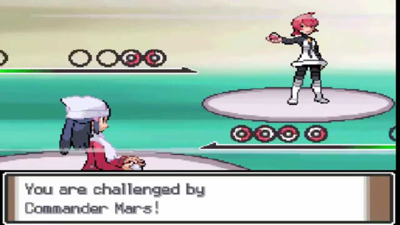 Pokemon Platinum Vs Commander Mars - YouTube