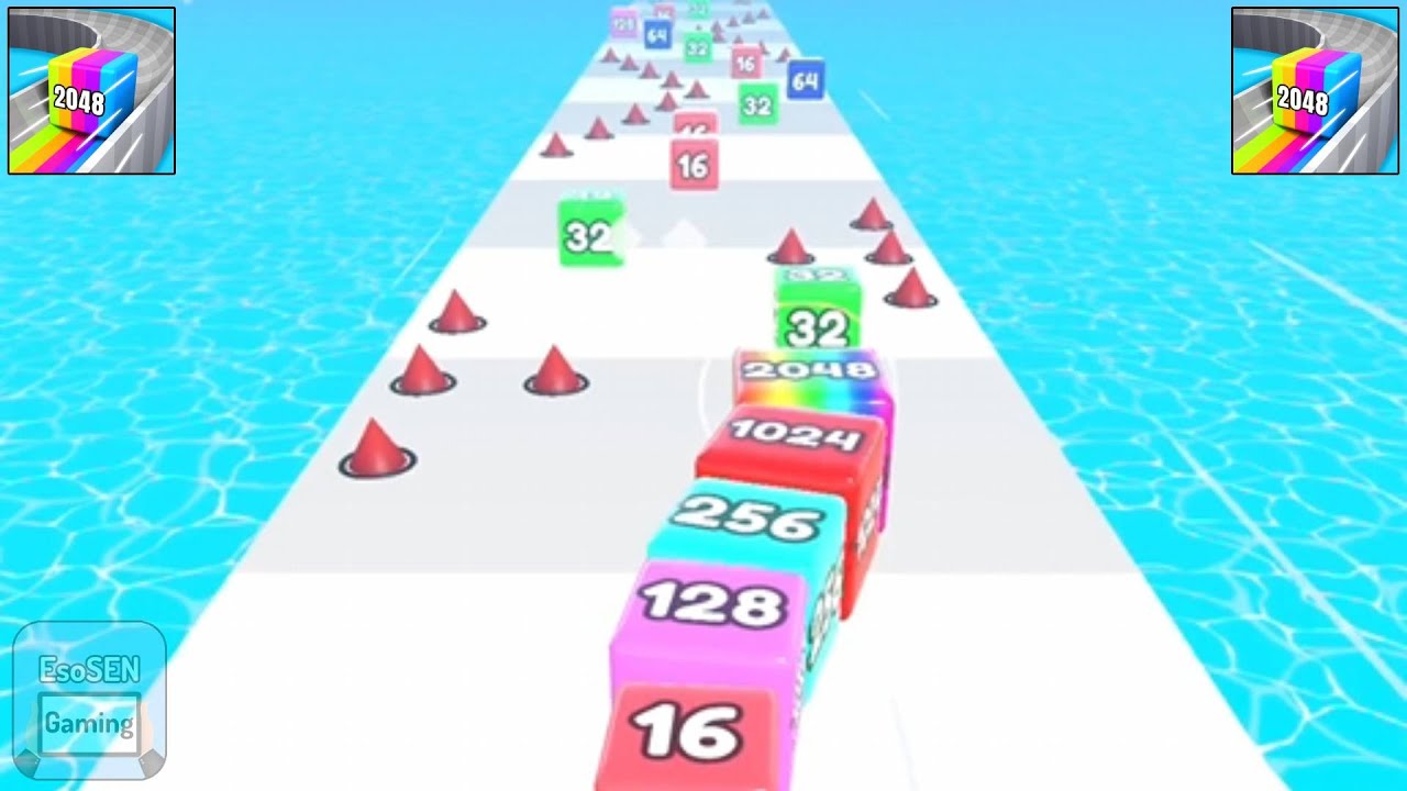 NEW UPDATE Jelly Tube Run 2048 | Satisfying Mobile Games | All Levels ...