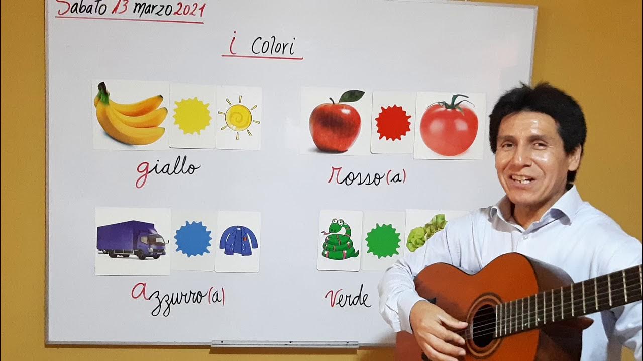 Los colores en italiano. - YouTube