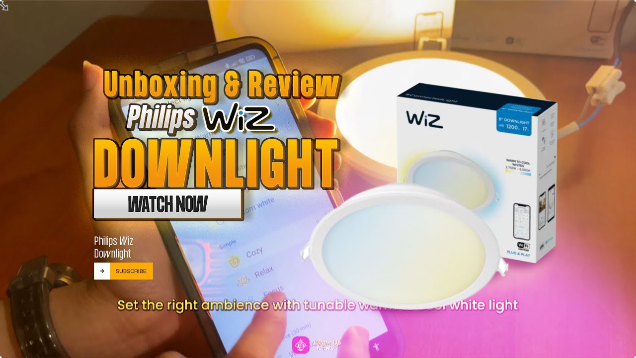 Philips Wiz Downlight Unboxing & Review - YouTube