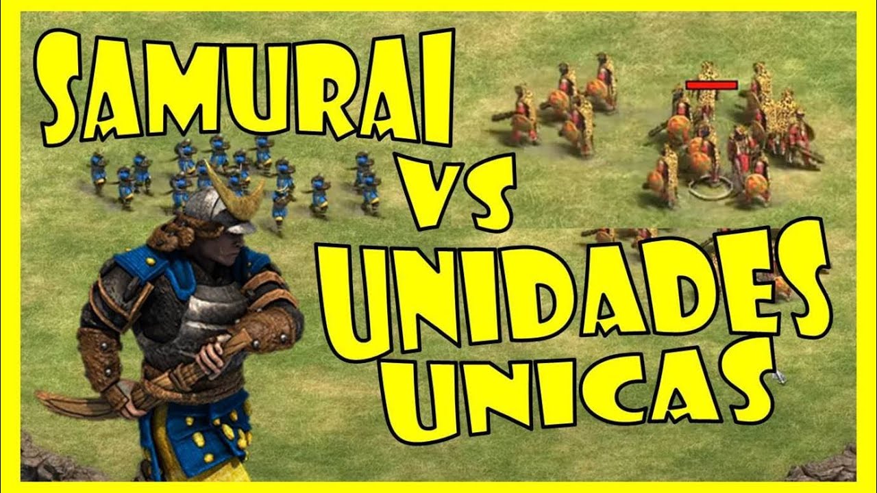 SAMURAI vs TODAS LAS UNIDADES UNICAS DEL AGE OF EMPIRES 2 - YouTube