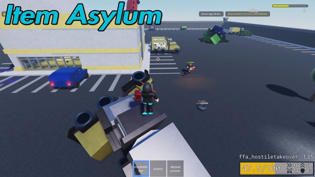 Playing Roblox Item Asylum - YouTube