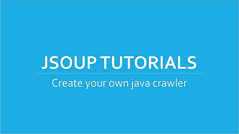 Web Crawler/Scraper in Java using Jsoup Tutorials - YouTube