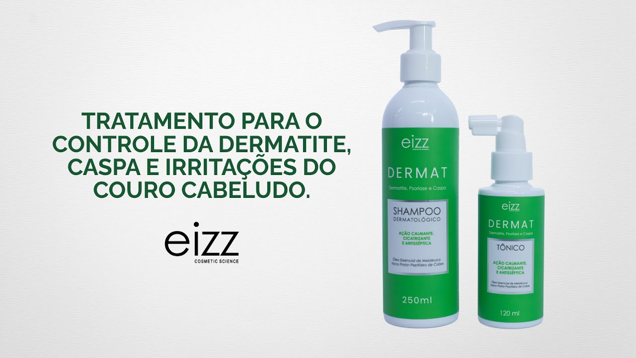 Linha Dermat - Tratamento para Dermatite e Caspa EIZZ - YouTube