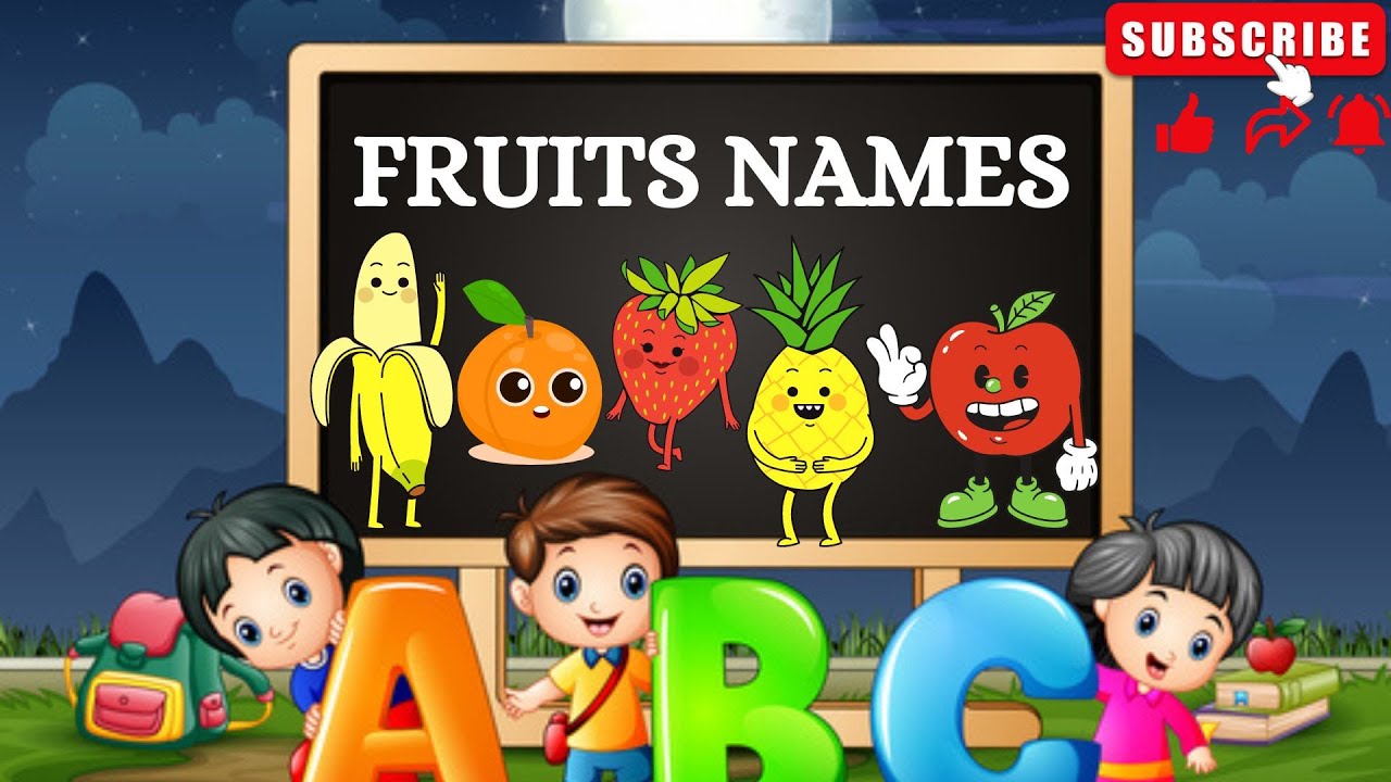 Fruits names | Kids vocabulary | Learn English Words (Spelling) Video ...