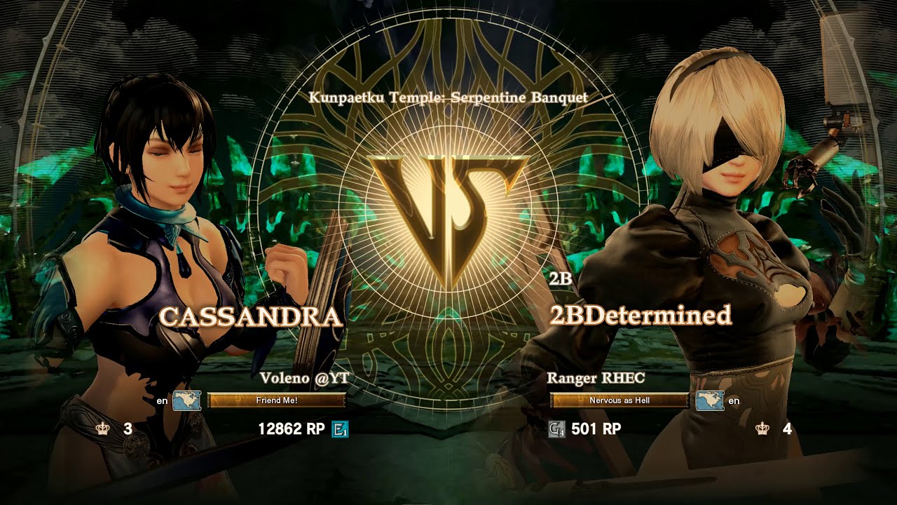 [SC6] Cassandra (Voleno) vs 2B CaS (Ranger RHEC) [4K 60FPS] - YouTube