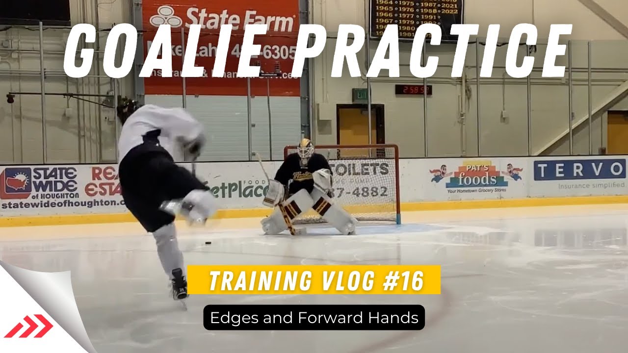NCAA Goalie Training - Edges, Tracking, and Hands Oh my! - YouTube