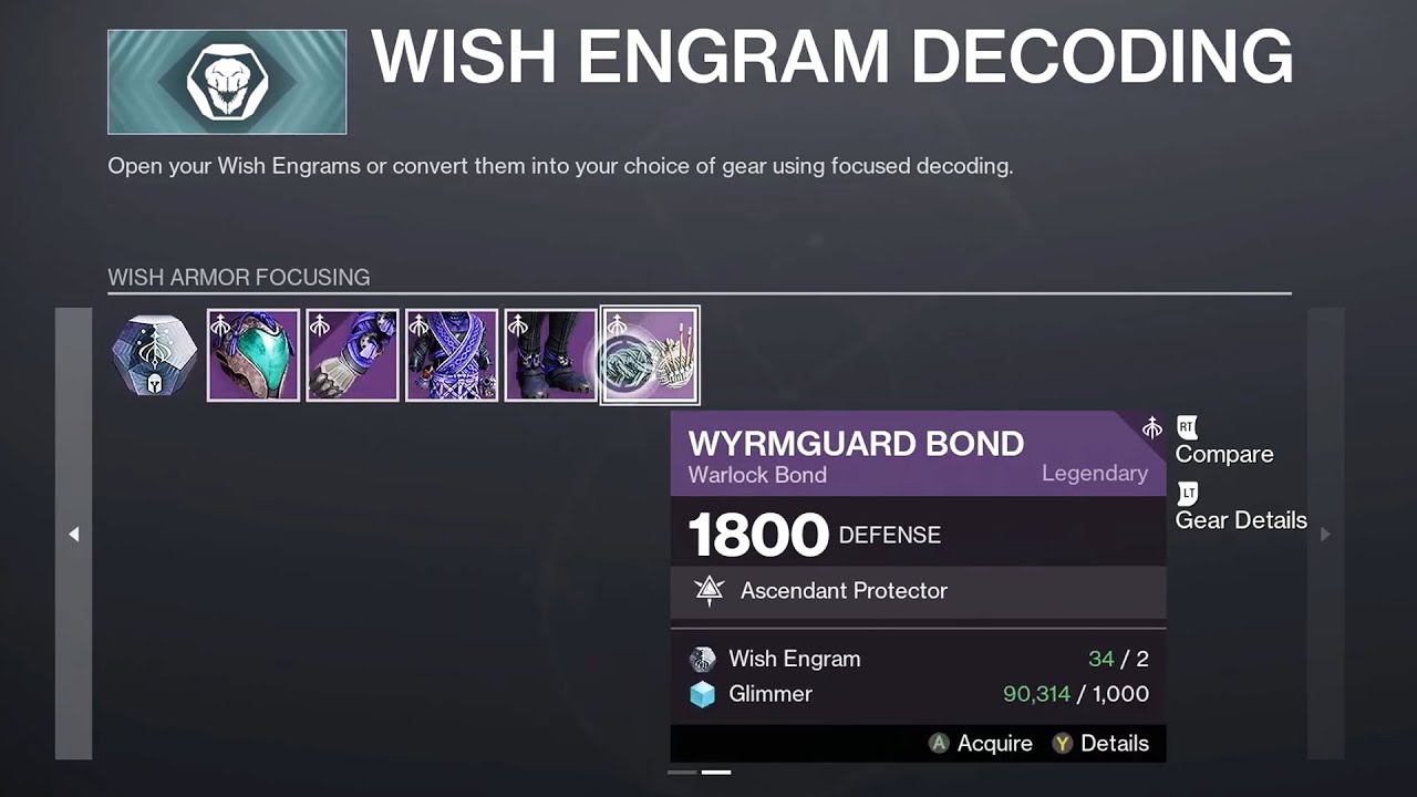 Focus High Stat Armor - Destiny 2 Season of the Wish - Wishful Armor ...