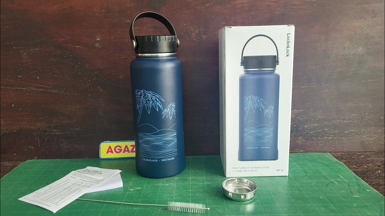 Mở Hộp Review Bình Giữ Nhiệt LocknLock LHC4160 - YouTube