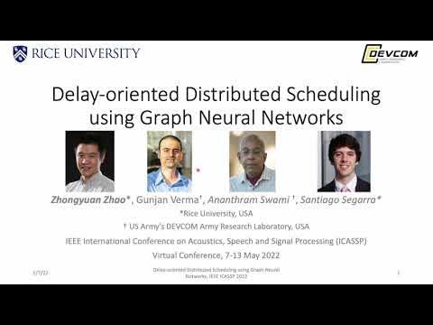 Delay-oriented Distributed Scheduling using Graph Neural Networks - YouTube