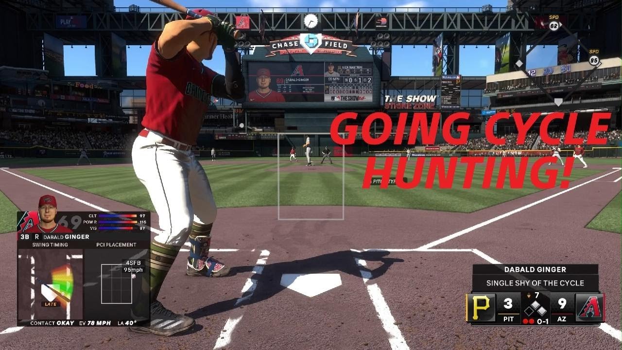 Can I Get A Single To Complete The Cycle? MLB The Show 24 RTTS #220 - YouTube