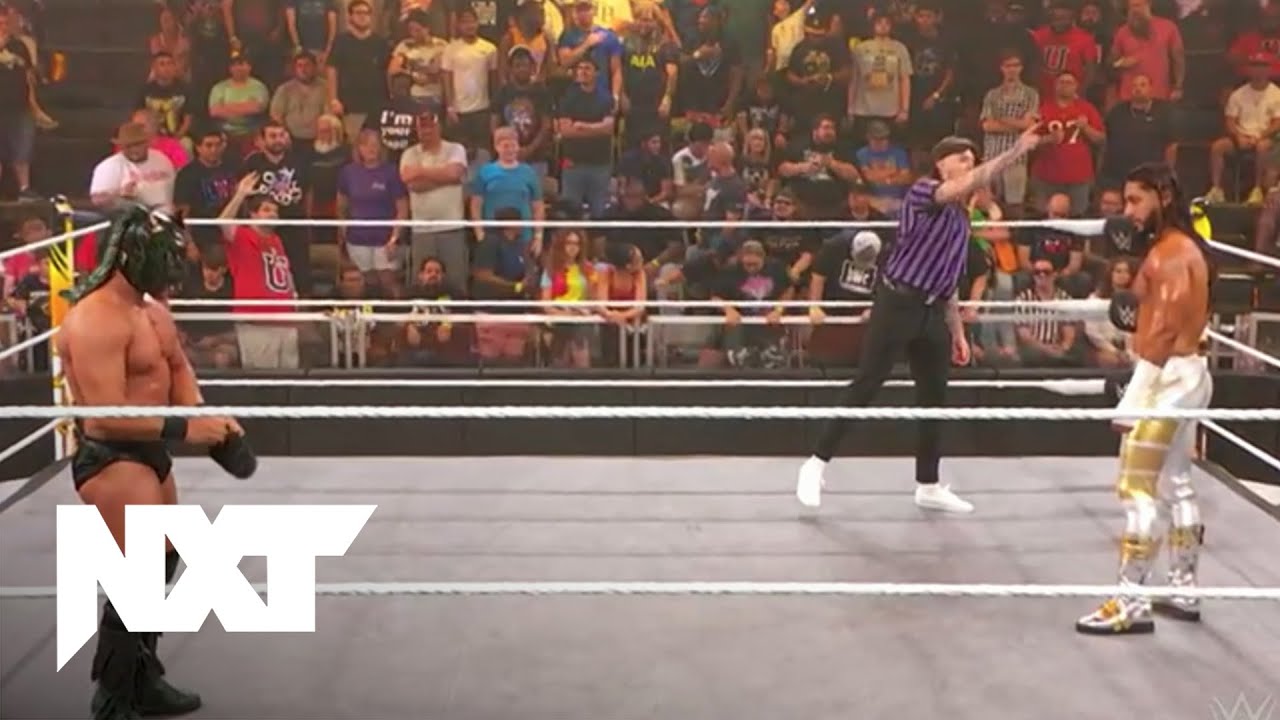 Mustafa Ali vs. Dragon Lee Dominik Mysterio as Guest Ref | WWE NXT ...