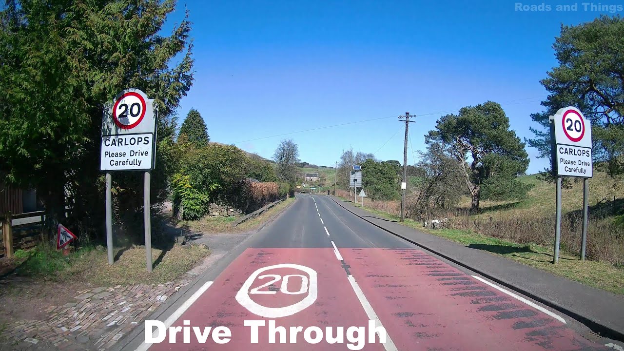 Carlops, Scottish Borders & Midlothian border, Scotland, UK. .....Drive ...