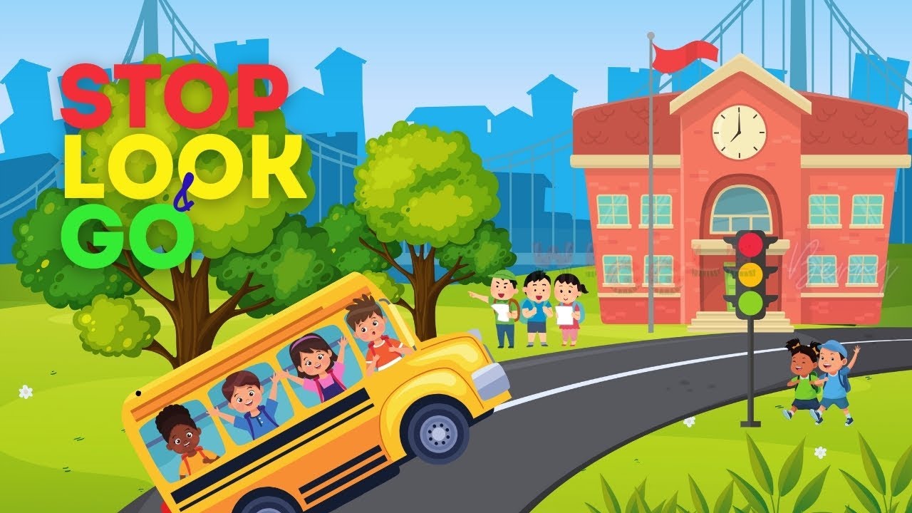Stop, Look, and Go! - Traffic Safety Song | WiggleBerry - Kids Rhymes ...