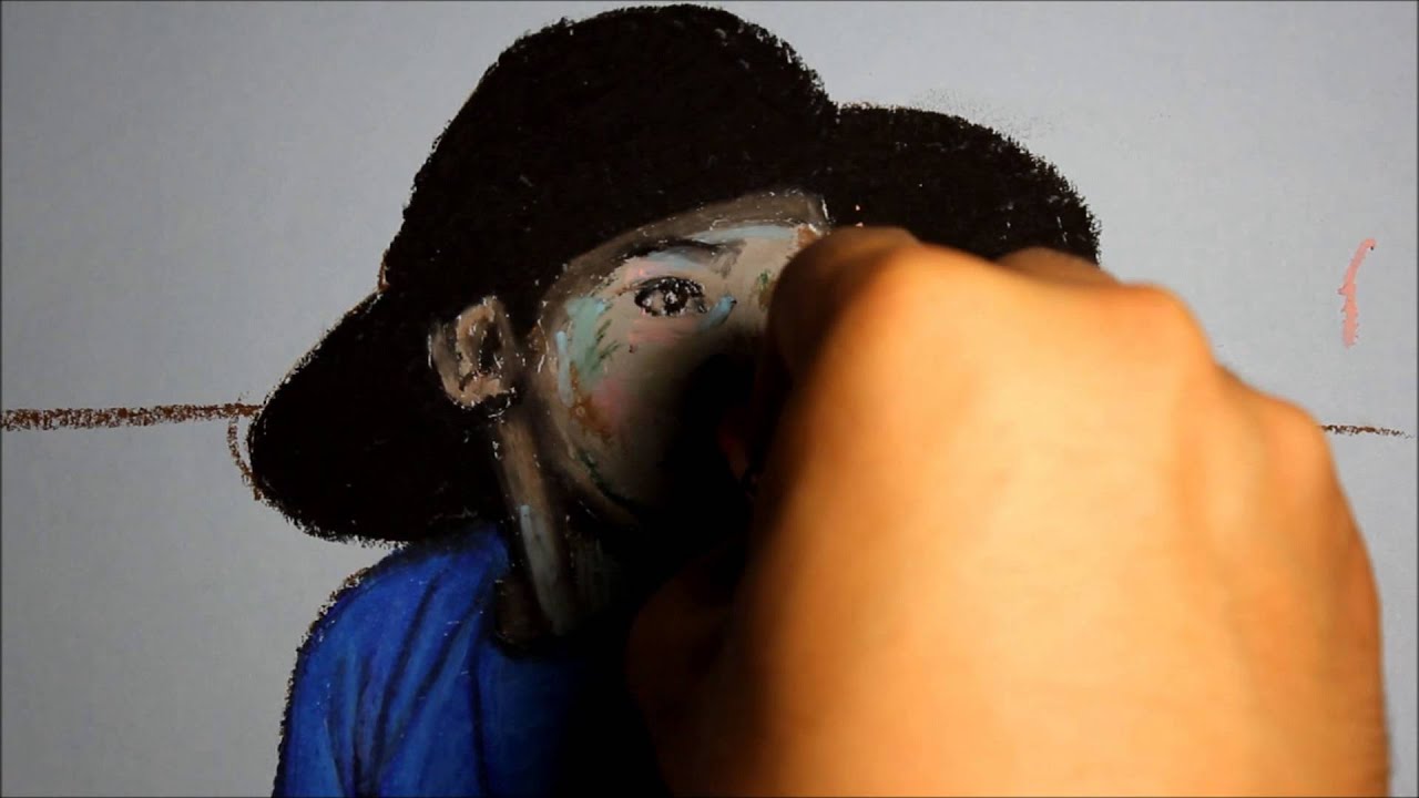 Pastel Drawing of Michael Angelo Rebia - YouTube