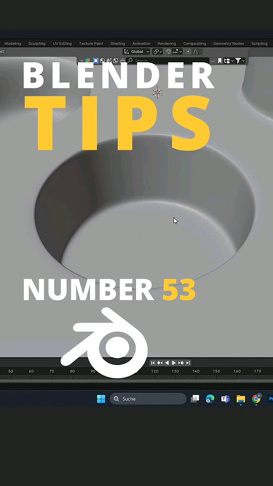 Blender Tip 53 Add Holes ️ Blender Blender3d Blendertutorial Tutorial Youtube