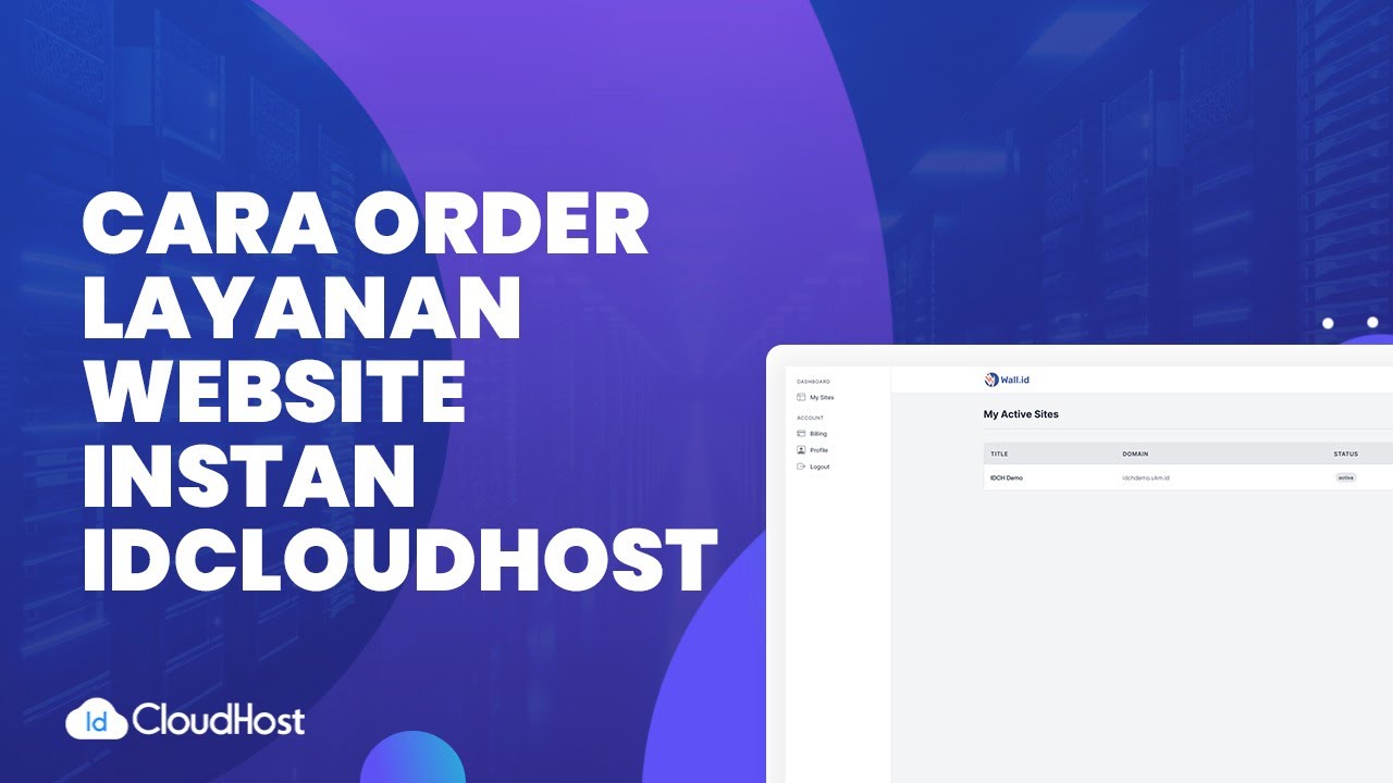 Cara Order Layanan Website Instan IDCloudHost - YouTube