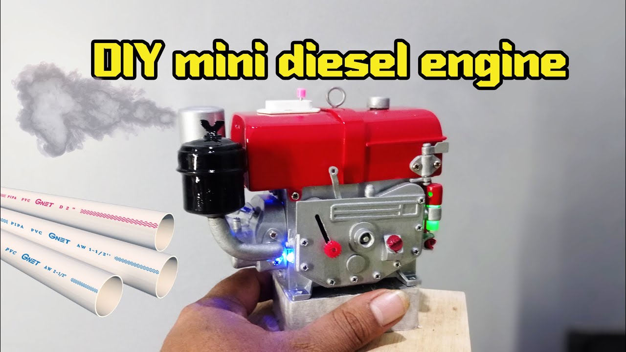 How to make a mini diesel engine - YouTube