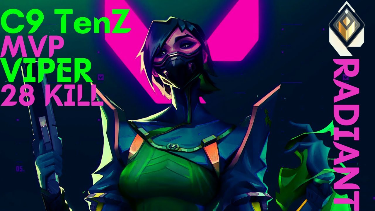 C9 TenZ Awsome 28 Kill MVP Viper Gameplay on Split - VALORANT - YouTube