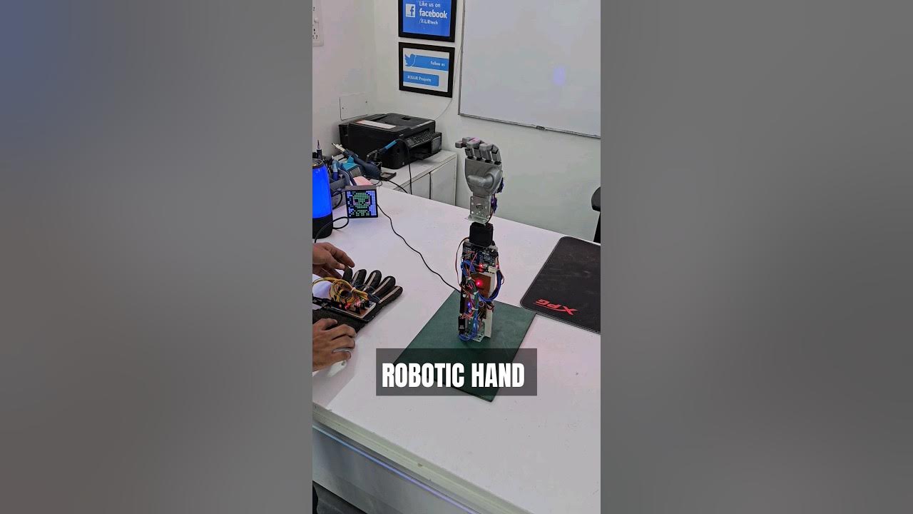 Wireless Robotic Hand | Prosthetic Hand | Exoskeleton #arduino # ...