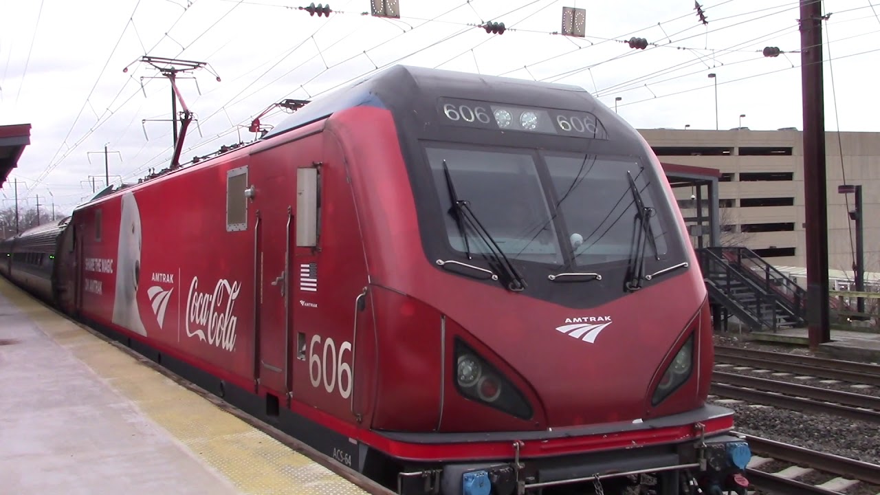 Railfanning Metropark including Amtrak Coca-Cola Unit #606 1/27/20 ...