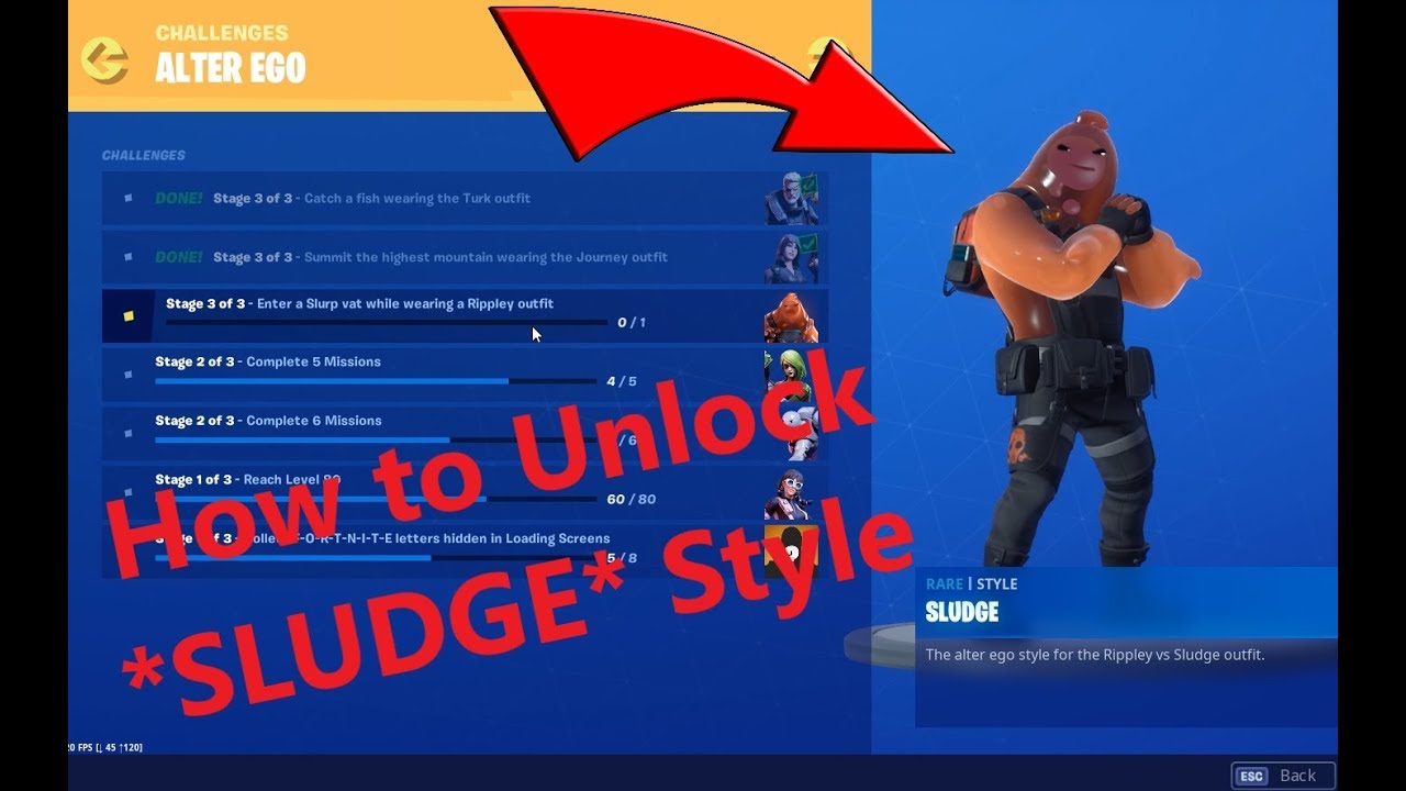 Fortnite | How to Unlock The *SLUDGE* Style FOR RIPPLEY VS SLUDDGE ...
