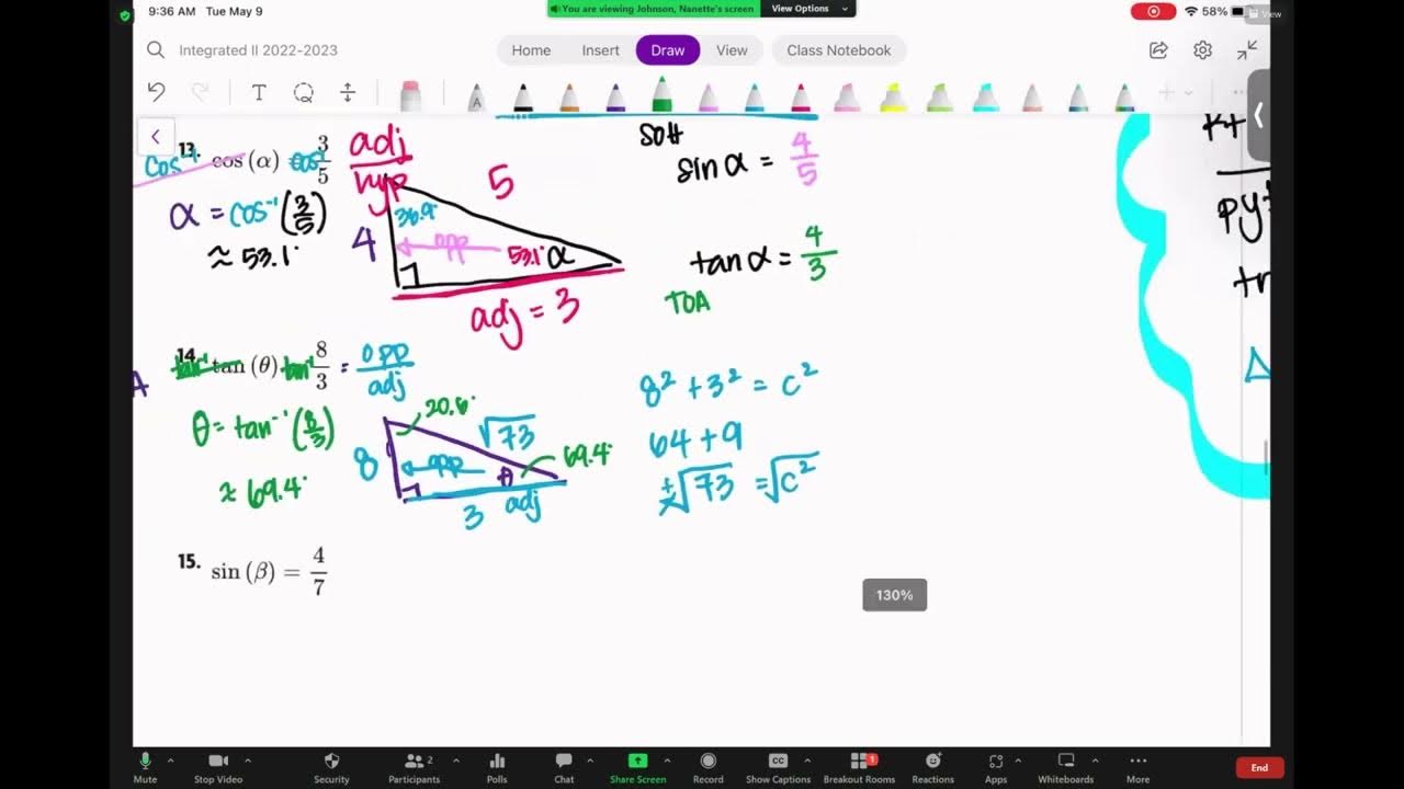 Find the Other Trig Ratios Given a Trig Ratio - YouTube