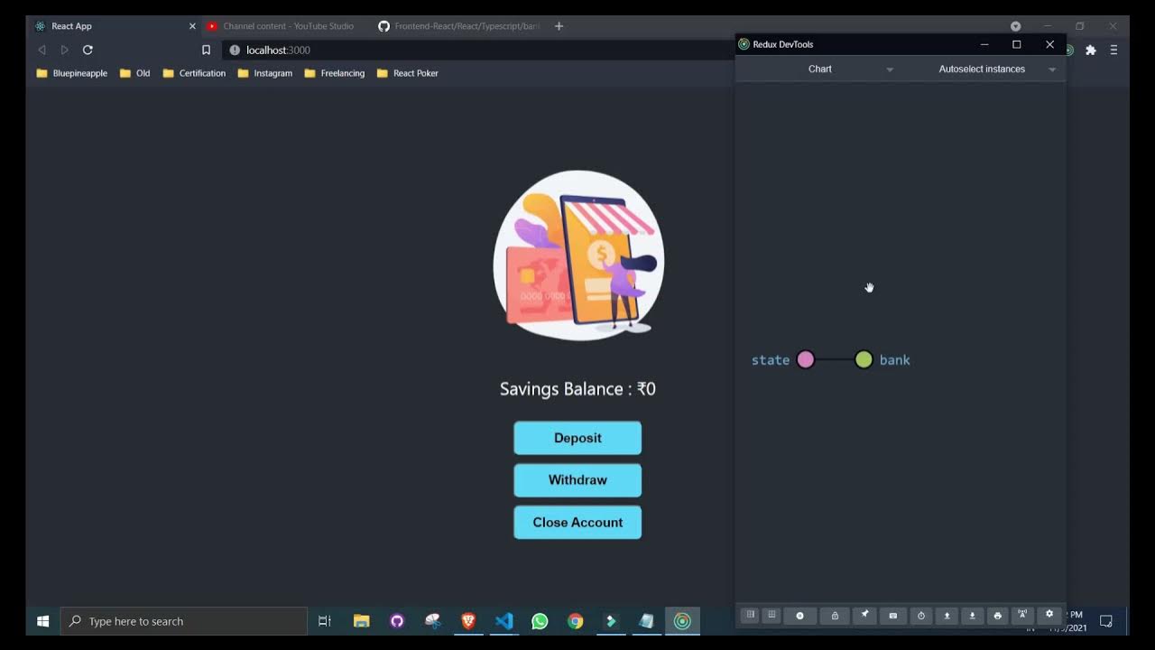 Simple Banking App [ React / Typescript / Redux ] - YouTube