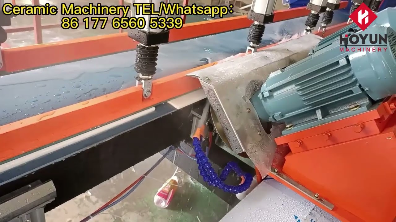 Tile＆stone and slab chamfering machine from China - YouTube