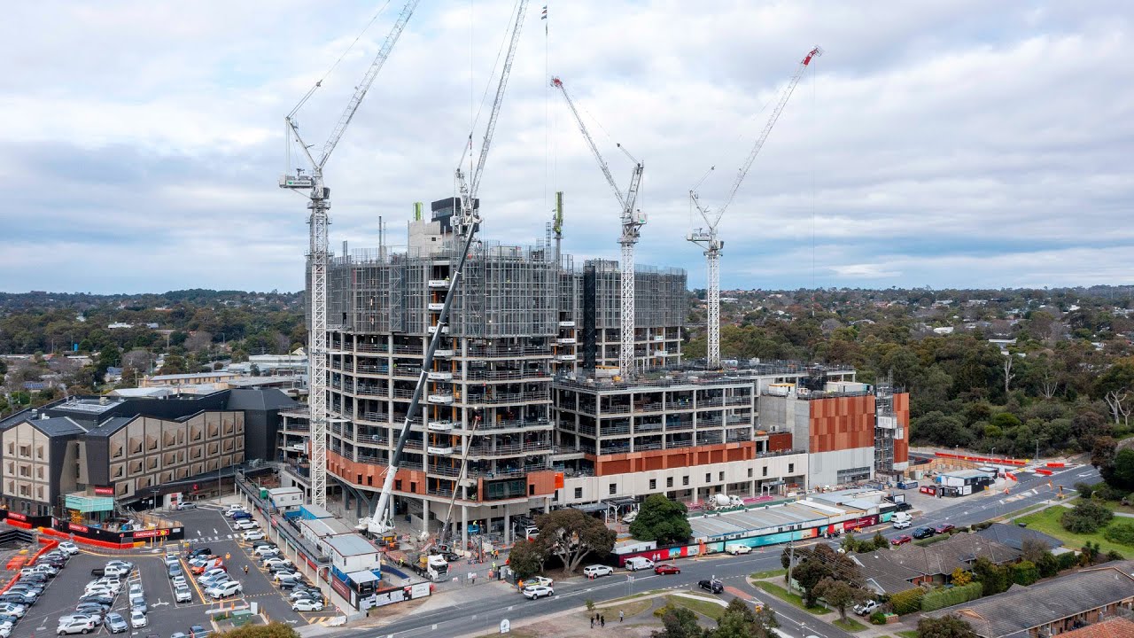 Frankston Hospital redevelopment reaches structural completion - YouTube