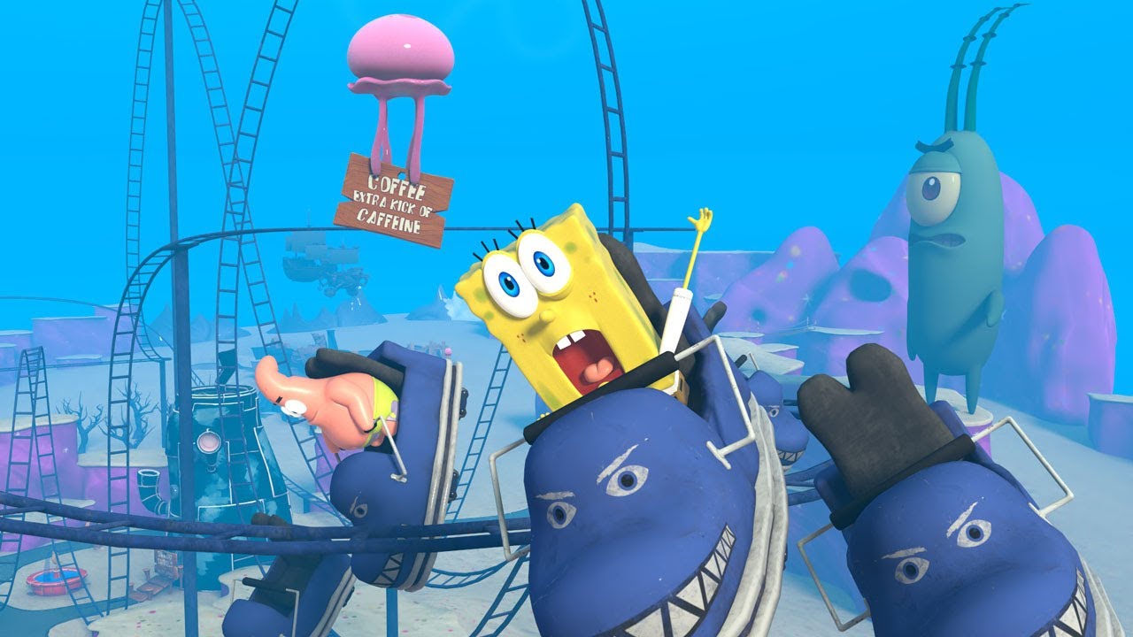 Roller Coaster in Bikini Bottom #spongebob - YouTube