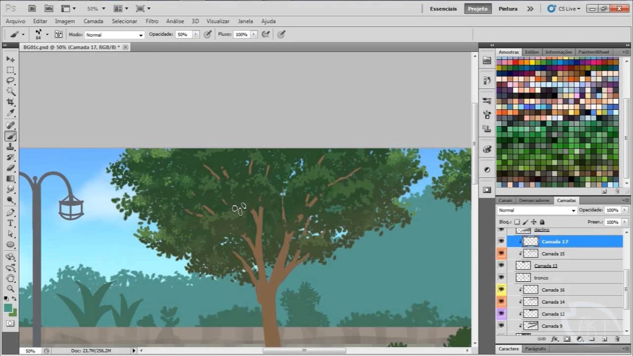 Background painting Tutorial - YouTube