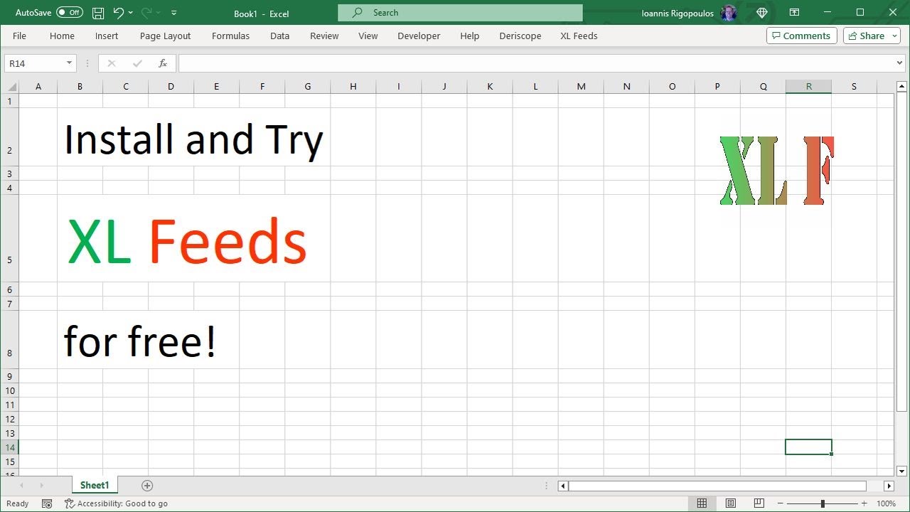How to install XL Feeds for receiving live feeds in Excel - YouTube