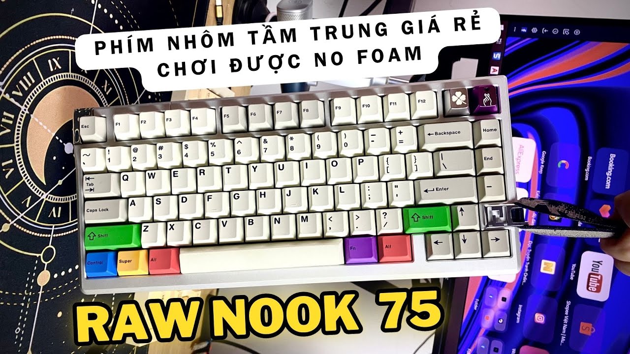 Raw NOOK 75 | 75% nhưng nó lạ lắm, nhưng gõ thì êm, phím no foam hiếm ...