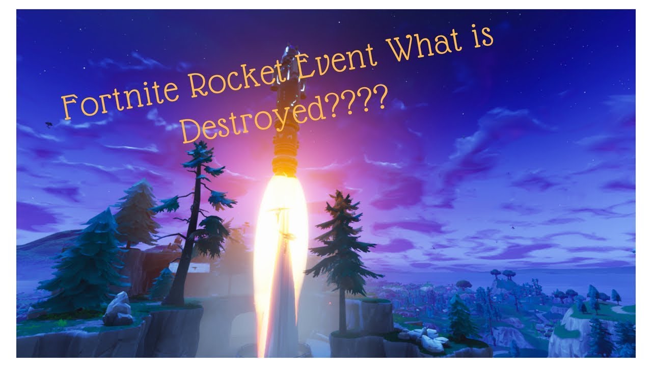 Fortnite Rocket Event What is Destroyed???? - YouTube