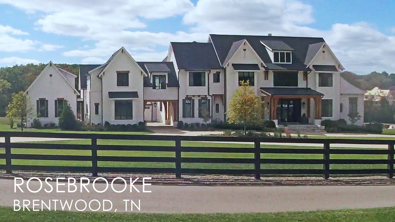 Rosebrooke in Brentwood, TN New Luxury Home Community Tour - YouTube