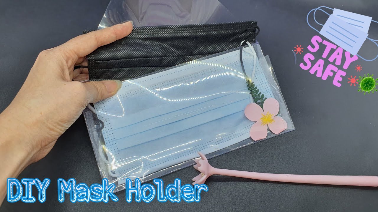 DIY Mask Holder, Mask posket storage, mask storage bag, tempat ...