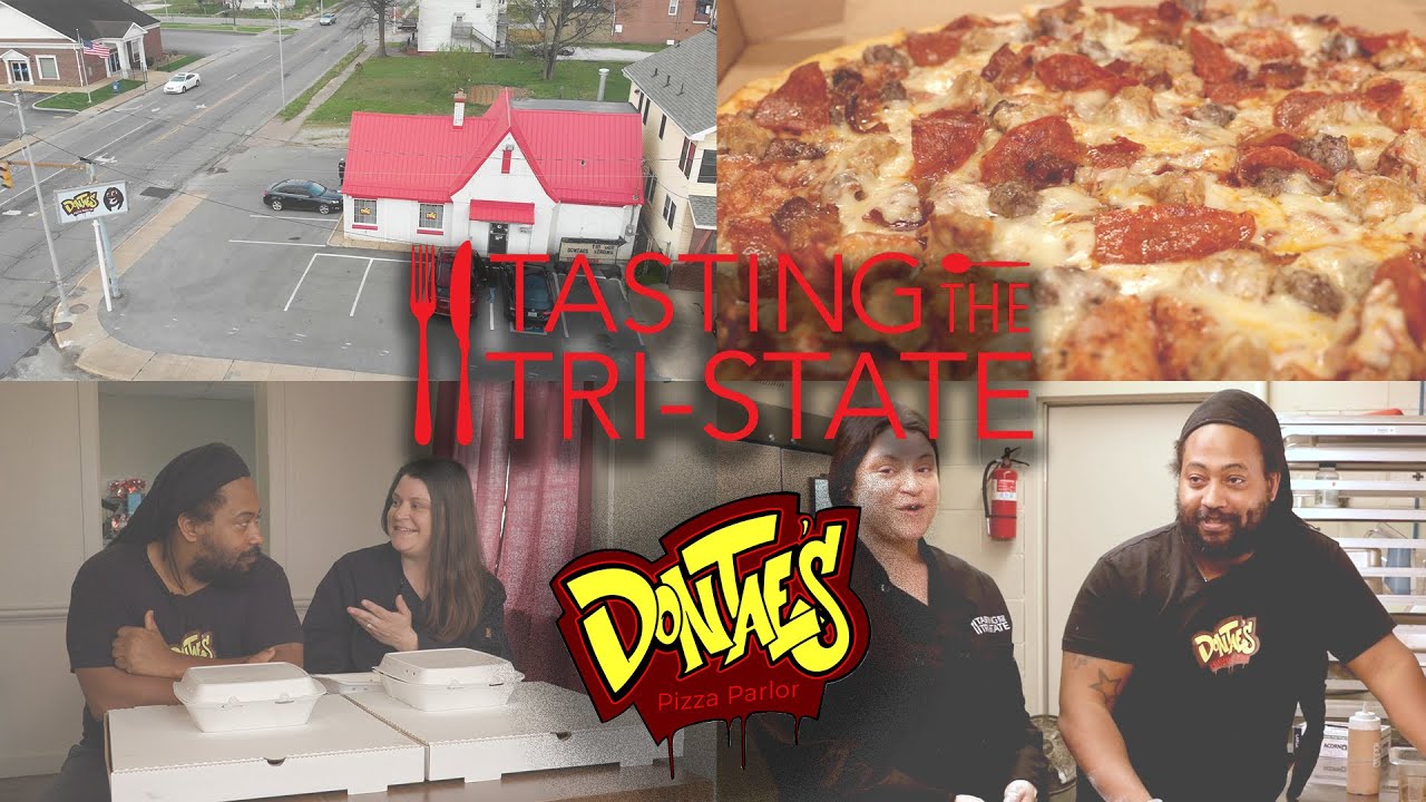 Tasting The Tri-State at Dontae's In and Out Pizza - YouTube
