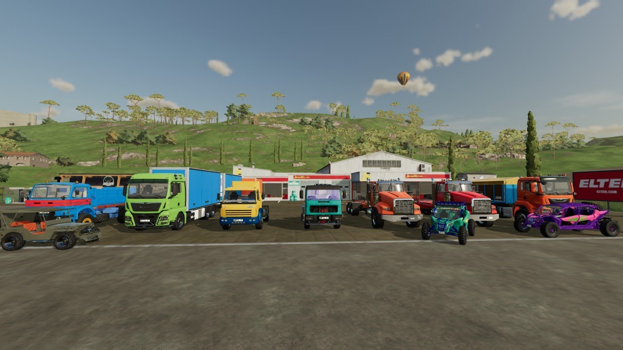Farming Simulator 22 Mod Review 42 UTV,SUV,tippers,hook lift,box truck ...