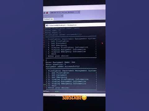 firefighter department IDE dev c++ #cppprogramming - YouTube